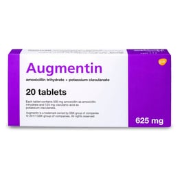 Augmentin 625 mg 20 Tablets