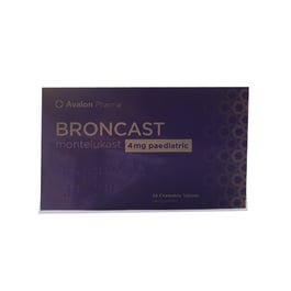 Broncast 4 mg 28 Chewable Tablets