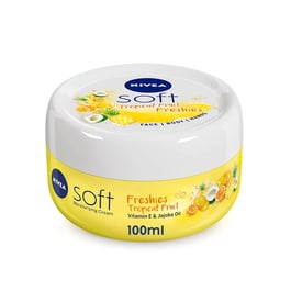 Nivea Soft Cream Tropical Fruit Yellow 100 ml