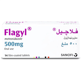 Flagyl 500 mg 14 Tablets treat bacterial infections