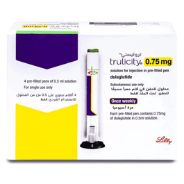 Trulicity 0.75 mg Solution For Injection 4 Pens for diabetics